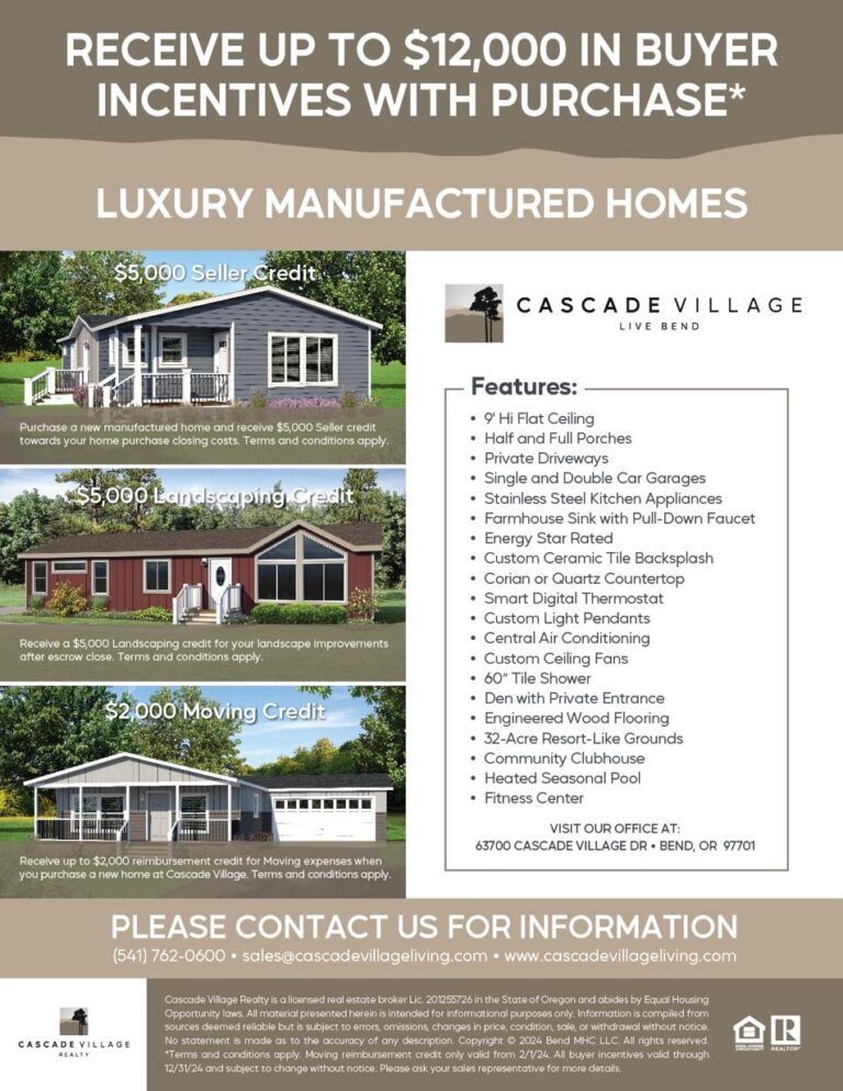 Cascade Village | Luxury Adult 55+ Manufactured Home Community Cascade ...